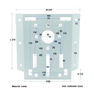 OdiySurveil Outdoor Wall-Mounted Large 90 Degree Corner Installation Column Pole Bracket Hoop Iron Mount for Hikvision Dome PTZ Cameras