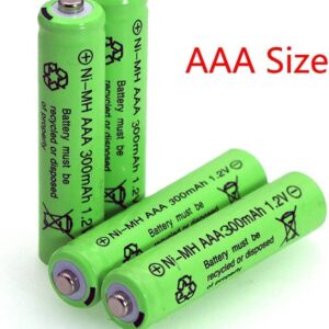 FULIN 12 Packs 1.2V AAA 300mAh Ni-MH Rechargeable Batteries for Solar Lights (AAA Size)