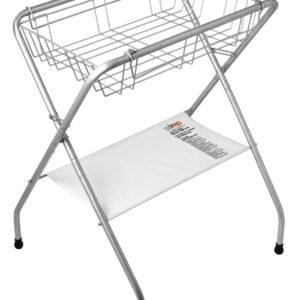 Primo Folding Bath Stand, Silver Gray