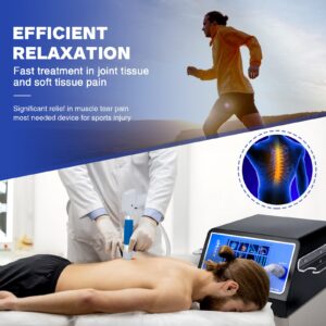 nubulala Shock Wave Therapy Machine with 10 Bar for Joint and Muscle Pain Relief, Muscle and Bone Tissue Regeneration, Painless, Non-Invasive, No Side Effects