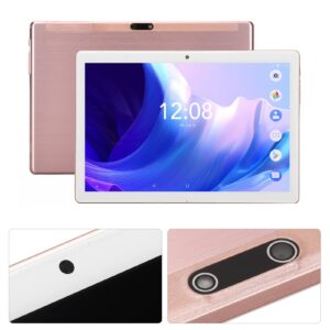 10.1in Tablet, Pink HD Tablet 100 to 240V Dual Standby Dual Card for Office (US Plug)