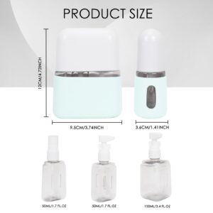 Songaa Travel Bottles For Toiletries - Travel Shampoo and Conditioner Bottles For Toiletries, 3 In 1 Toiletry Bottle Travel Containers, Travel Size Toiletry Bottle Pump Liquid Holder For Travel - Blue