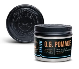 gibs pomade o.g. baller-medium hold, medium shine finish, a classic look, made in usa 4oz