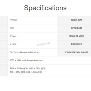 OV5647 5MP 1080P HD Video Dual-axis Optical Image Stabilization Camera Module for Raspberry Pi 4 3 Zero/Zero 2 W and CM3/3+/4 @XYGStudy (OV5647-70 5MP OIS Camera)