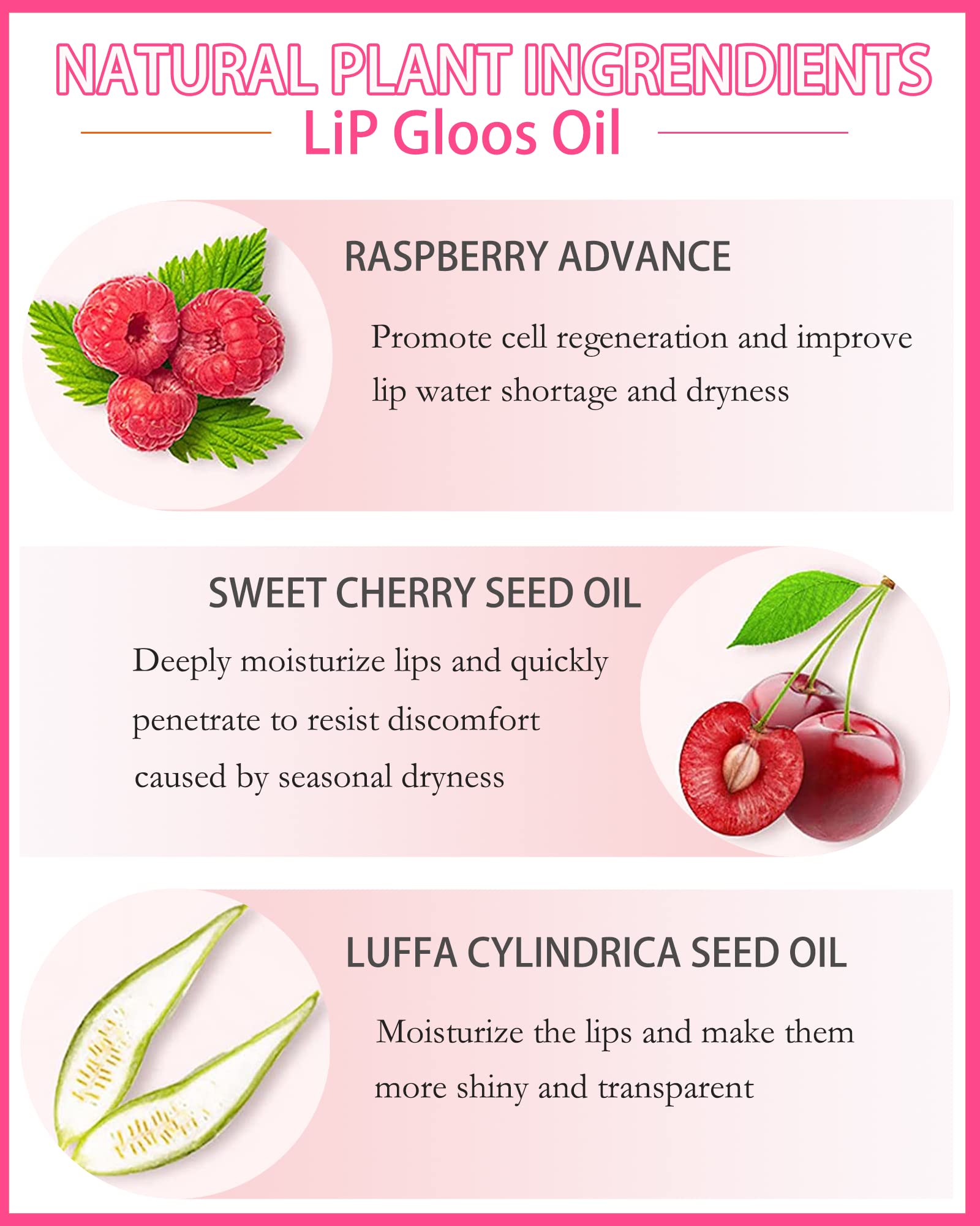 Hydrating Plumping Lip Glow Oil,Shine Tinted Lip Gloss,Glow Reviver Lip Oil,Long Lasting Moisturizing Clear Lip Plumper Oil Tint for Lip Care Dry Lips,Women's Day Makeup Gift ( (#007 Raspberry Red)