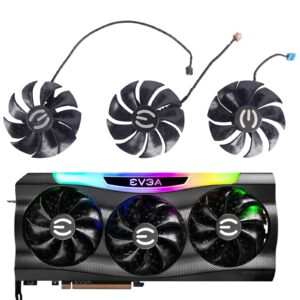 inrobert pld09220s12h graphics card fan replacement for evga rtx 3070 3080 ti 3090 ftw3 ultra gpu cooling fan (fan-full set)