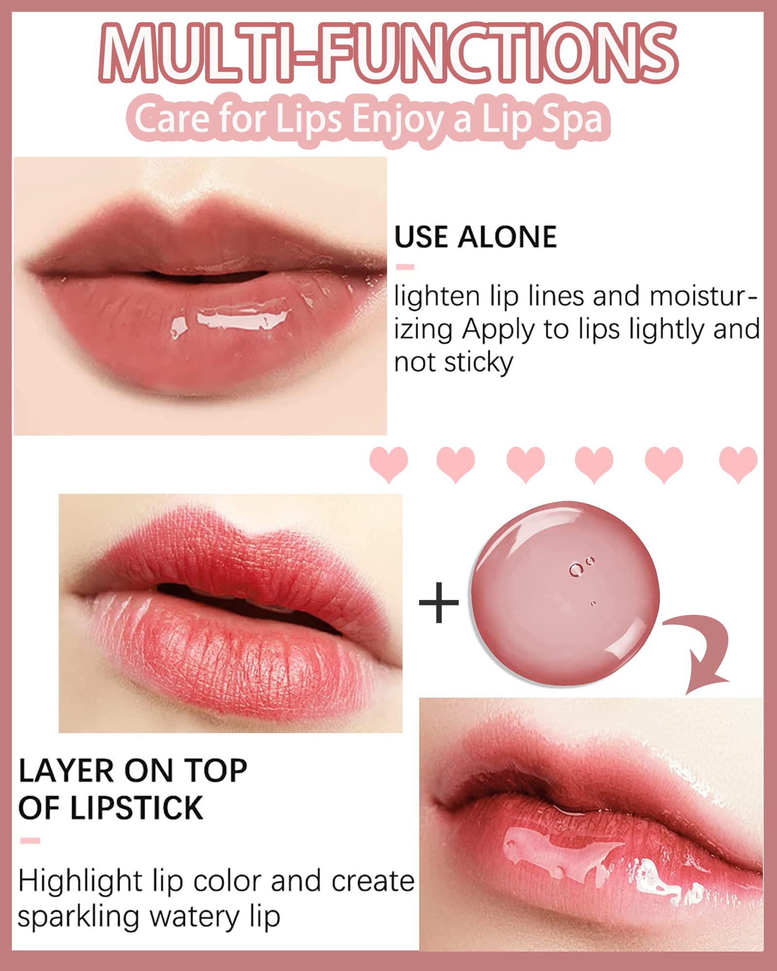 Plumping Lip Glow Oil,Hydrating Tinted Lip Oil Gloss,Glow Reviver Lip Oil,Long Lasting Moisturizing Clear Lip Plumper Oil Tint for Lip Care Dry Lip,Thanksgiving Makeup Gift for Women (#012 Rosewood)