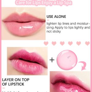 Hydrating Plumping Lip Glow Oil,Shine Tinted Lip Gloss,Glow Reviver Lip Oil,Long Lasting Moisturizing Clear Lip Plumper Oil Tint for Lip Care Dry Lips,Women's Day Makeup Gift ( (#007 Raspberry Red)