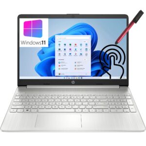 hp 2022 newest 15 laptop, 15.6" touchscreen, intel quad-core i5-1135g7 up to 4.2ghz (beat i7-1065g7), 8gb ddr4 ram, 512gb pcie ssd, 802.11ac wifi, bluetooth 5.0, windows 11 s, broag 64gb flash stylus