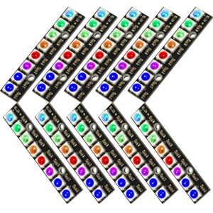 10pcs ws2812 5050 led light stick 8 bit rgb leds with integrated driver board for arduino raspberry pi mirco:bit project