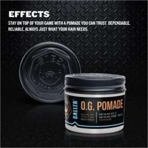 GIBS Pomade O.G. BALLER-Medium Hold, Medium Shine Finish, a Classic Look, made in USA 4oz