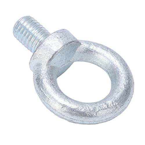 Lifting Ring Bolts, 2PCS Eyebolt Screws Galvanized Q235 Steel for Marine for Machinery Devices(M18)