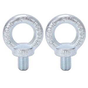 Lifting Ring Bolts, 2PCS Eyebolt Screws Galvanized Q235 Steel for Marine for Machinery Devices(M18)