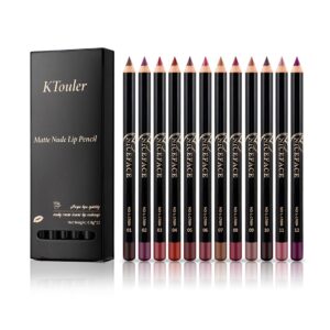 petansy lip liner pencils set 12 colors waterproof smooth lip pencils high pigmented lip liner set matte lipstick pen