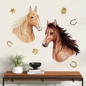 decalmile Horse Wall Decals Farm Animal Horse Wall Stickers Baby Nursery Bedroom Living Room Wall Decor