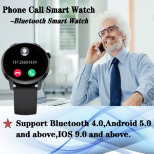 Smart Watch For Men Women Phone Call(Dial/Receive),bluetooth smartwatch,IP68 Waterproof Fitness Tracker,Multiple Sports Modes,Heart Rate Sleep Monitor,Pedometer,Music,Message Reminder,For Android iOS