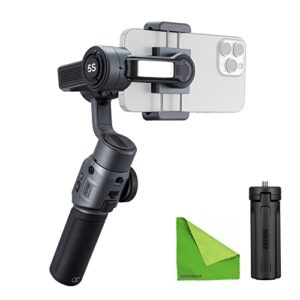 zhiyun smooth 5s gimbal stabilizer for iphone 14 pro max plus 13 12 x xs xr 8 android smartphone gimbal portable 3-axis handheld phone gimbal for video youtube vlogging tiktok zhi yun smooth 5 upgrade