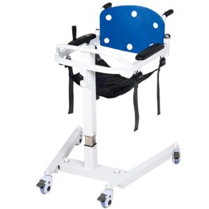 payrfv patient lift transfer chair, patient lift wheelchair for home, car transfer lift, transport chair with 2 cushion, adjustable height shower wheelchair for elderly