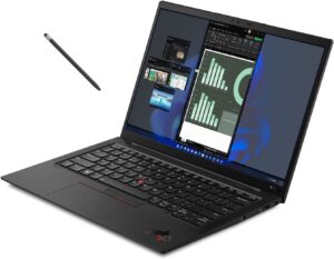 lenovo thinkpad x1 carbon gen 10 laptop, 14.0" fhd touchscreen, intel iris xe graphics, intel core i7-1270p, 32gb ram, 2tb pcie ssd, backlit, fingerprint, win 11 pro, black, with mtc stylus pen