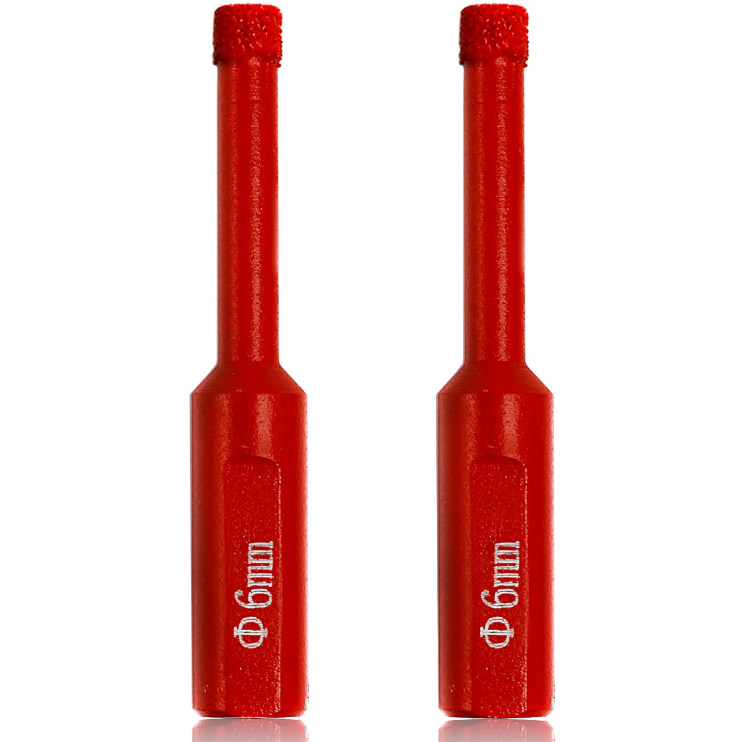 Superior Diamond Tools Dry Diamond Drill Bits - 2pk 1/4'' (6mm) Triangle Shank - Tile Drill Bits - Ceramic Drill Bit - Porcelain Drill Bits - Diamond Drill Bits for Stone