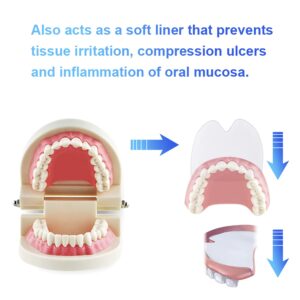 Denture Adhesive Cushion,120 Pads(4 Pack) Zinc Free Long-lasting Denture Adhesive Cushion Denture Adhesive Pad for Secure Hold and Food Seal,US SHIPPING