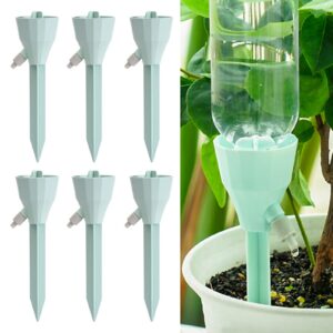 wonglea new upgraded plant self watering spikes,adjustable plant watering devices with slow release control switch water dripper,watering planter insert,automatic plant waterer for vacations (6)