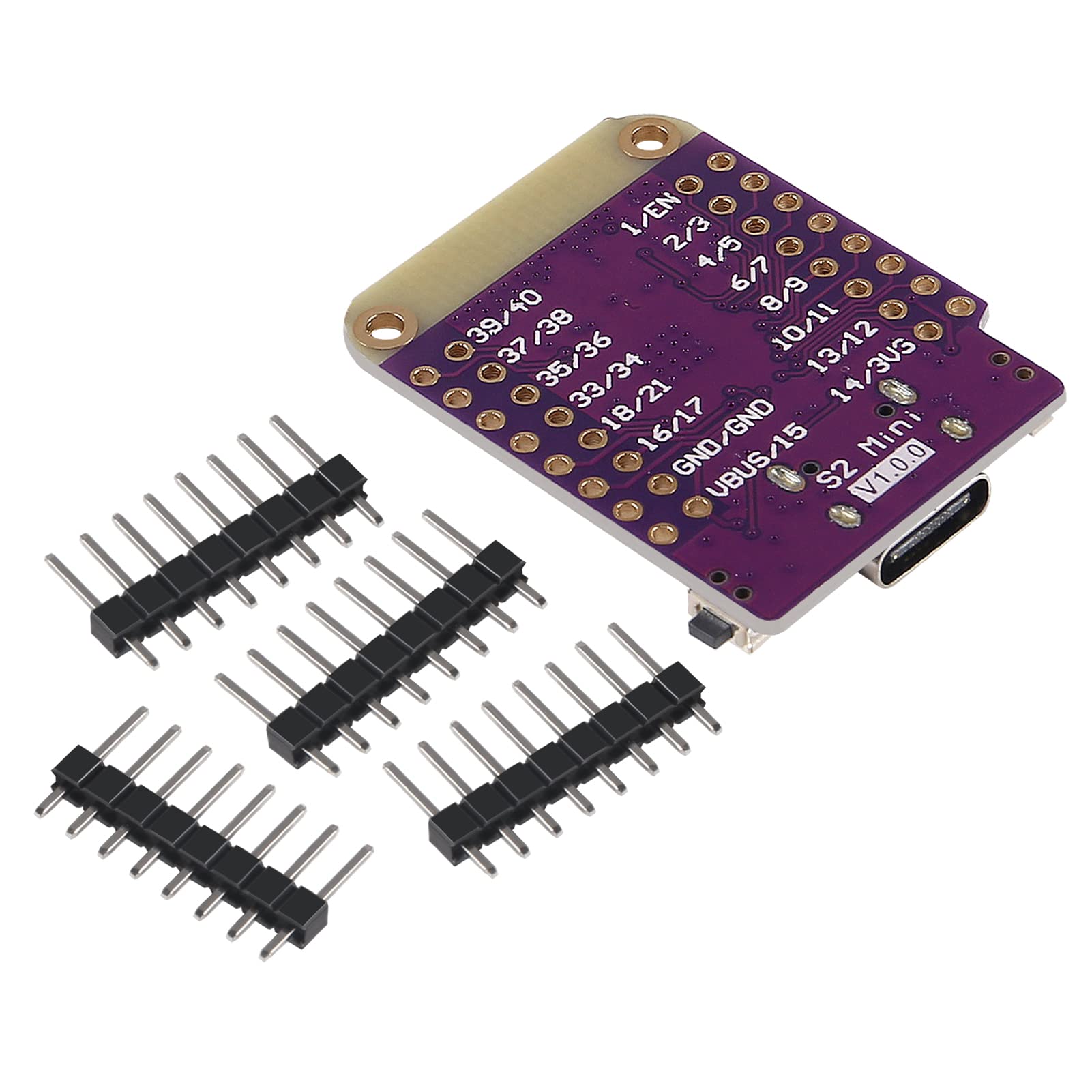 DIANN 5pcs ESP32 S2 Mini V1.0.0 WiFi IOT Board Based ESP32-S2FN4R2 ESP32-S2 4MB Flash 2MB PSRAM MicroPython Type-C USB