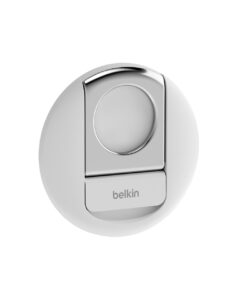 belkin iphone magsafe camera mount for macbook, iphone continuity camera mount, turn iphone to webcam, compatible with macbook pro, air, iphone 15, iphone 14, iphone 13, iphone 12 - white