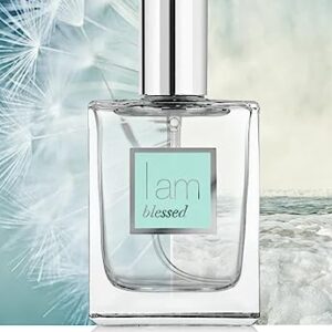 I am BLESSED Eau de Parfum - Clean Naturally Scented Womens Perfumes - An Inspiring Blend of Floral Jasmine, Bergamot, Amber, Lemon Citrus, Neroli, Vanilla, and Mandarin Orange (1.7 oz Spray Bottle)