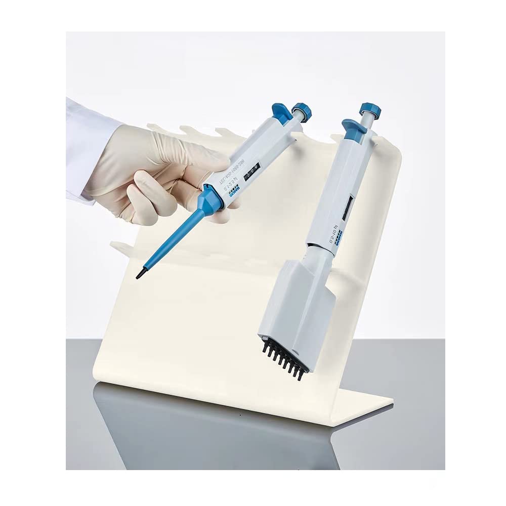 2pcs Pipettor Stand，Laboratory Pipette Stand ，Plastic Pipette Rack Hold up to 6 Pipettors (Doesn't Include Pipettors)