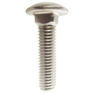 10 Pcs 1/4-20 X 2" Carriage Bolts Stainless Steel 18-8 Round Head