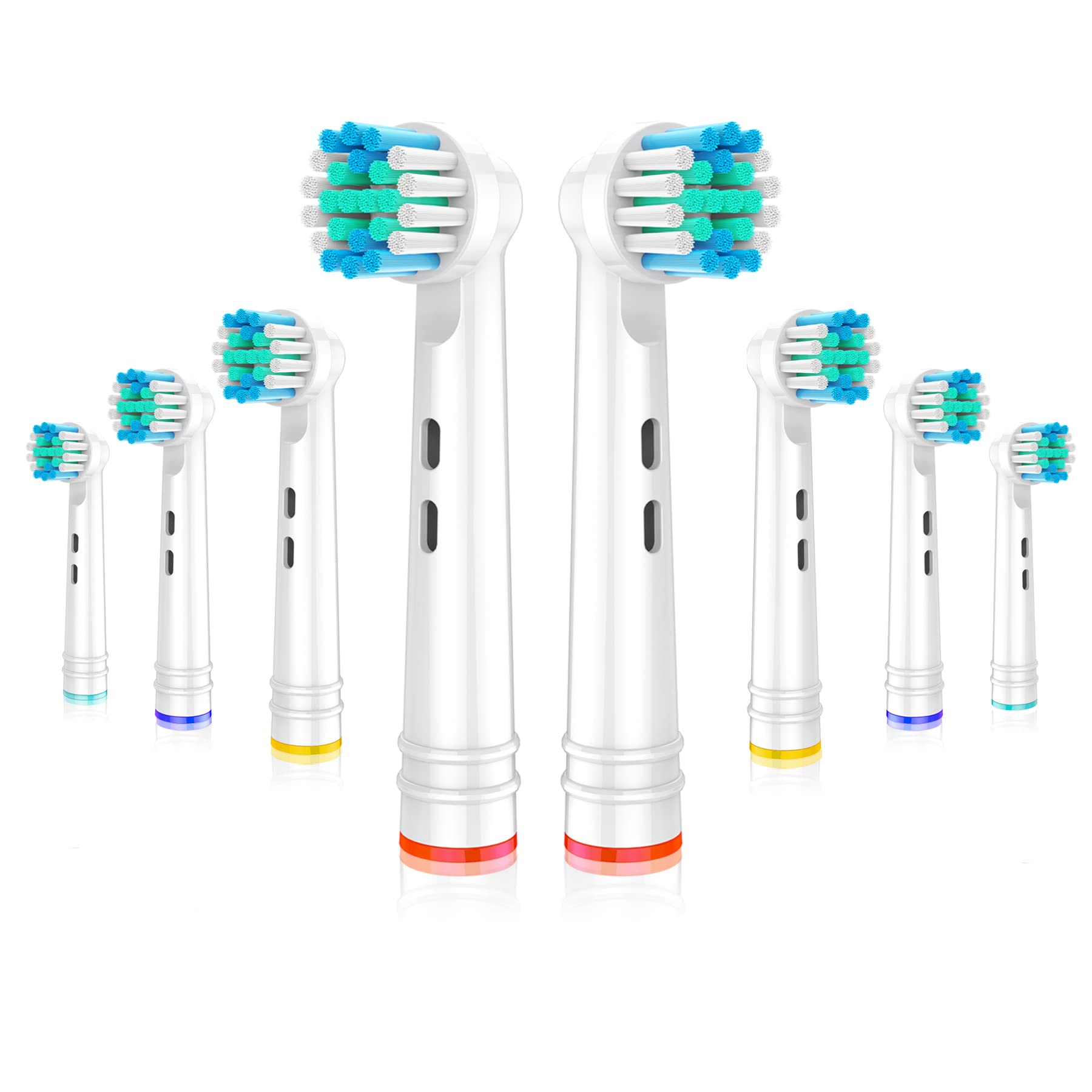 Replacement Toothbrush Heads Fit for Oral-B Electric Toothbrushes, 8PCS, Small Round Head Refills for Oral B Handles 3756 3757 3744 3765 3709 4729