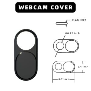 INT'L Flyer Webcam Cover Slide [3-Pack], 0.027 Inch Ultra-Thin Metal Material, Suitable for Laptops, Tablets and Mobile Phones, Refuse Spying, Privacy Protection