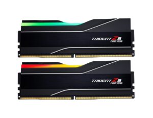 g.skill trident z5 neo rgb series (amd expo) ddr5 ram 64gb (2x32gb) 6000mt/s cl32-38-38-96 1.40v desktop computer memory udimm - matte black (f5-6000j3238g32gx2-tz5nr)