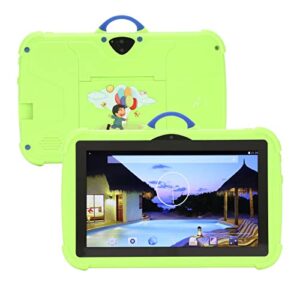 pusokei 7 inch kids tablet pc,1gb ram 8gb rom,for android 6,ips hd eye protection screen,2mp dual camera toddler tablet with stand protective case,bt4.0,dual band wifi.(green)