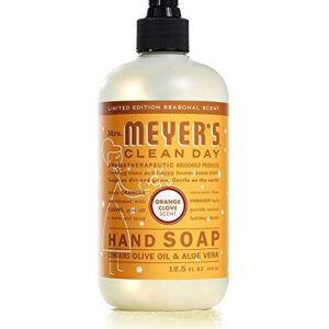 MRS. MEYER'S CLEAN DAY hand soap Scent Variety Pack, (Peppermint + Iowa Pine + Orange Clove)