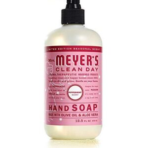 MRS. MEYER'S CLEAN DAY hand soap Scent Variety Pack, (Peppermint + Iowa Pine + Orange Clove)