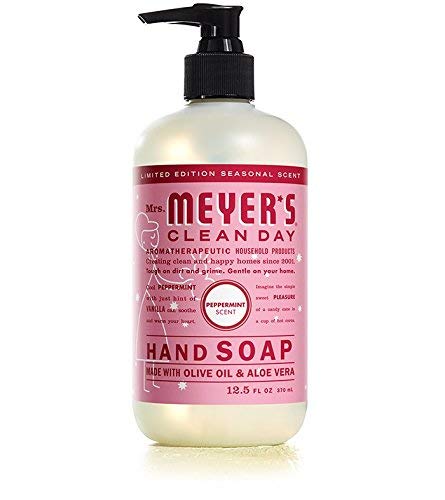 MRS. MEYER'S CLEAN DAY hand soap Scent Variety Pack, (Peppermint + Iowa Pine + Orange Clove)