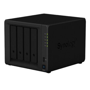 Synology DiskStation DS418 NAS Server with RTD1296 1.4GHz CPU, 2GB Memory, 64TB HDD Storage, 2 x 1GbE LAN Ports, DSM Operating System