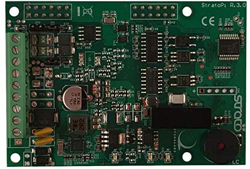 Sfera Labs Strato Pi Base PI4B 8GB - DIN-Rail Case, RS-232/RS-485, Real Time Clock, Hardware Watchdog, Buzzer, Secure Element Chip, CE/FCC/IC/RoHS Compliant