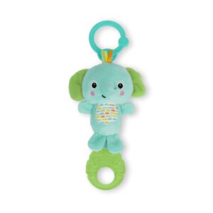 bright starts tug tunes on-the-go toy for stroller and carriers - elephant - unisex, newborn +