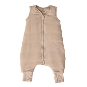 nyte nyte baby - 1.-tog beige, 6 to 12 months, sleeveless sleep sack, soft baby & toddler sleeping sack, breathable sleep sack with adjustable feet cuffs & anti-slip grip