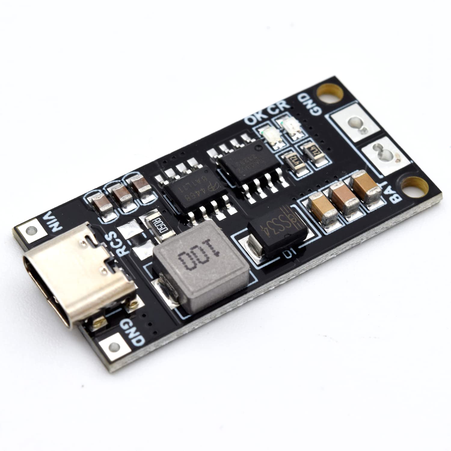 Adeept Type C BMS 2S 2A 18650 21700 3.7V Lithium Battery Charge Module Charging Board Step-Up Boost Li-Po Polymer USB C to 8.4V