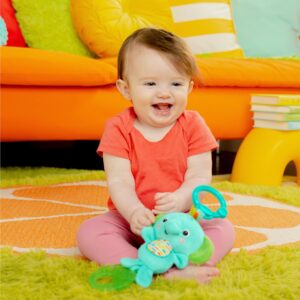 Bright Starts Tug Tunes On-The-Go Toy for Stroller and Carriers - Elephant - Unisex, Newborn +