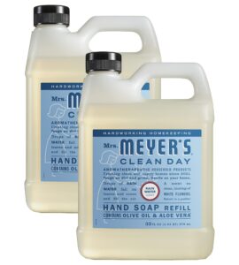 mrs. meyer's clean day liquid hand soap refill scent, rainwater (pack of 2)