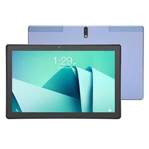 10.0 inch tablet 2.4g 5g wifi tablet with 6gb ram 256gb rom, 128gb expand, 3 card slots, usb c charging gps bluetooth ips hd touch screen computer tablet front 5mp rear 8mp for android 10(blue)