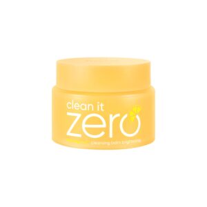 banila co clean it zero mandarin-c cleansing balm brightening - refreshing makeup remover with vitamin c & citrus extracts, korean skincare for glowing complexion,made to brighten dull skin types - 100ml/3.38 fl oz