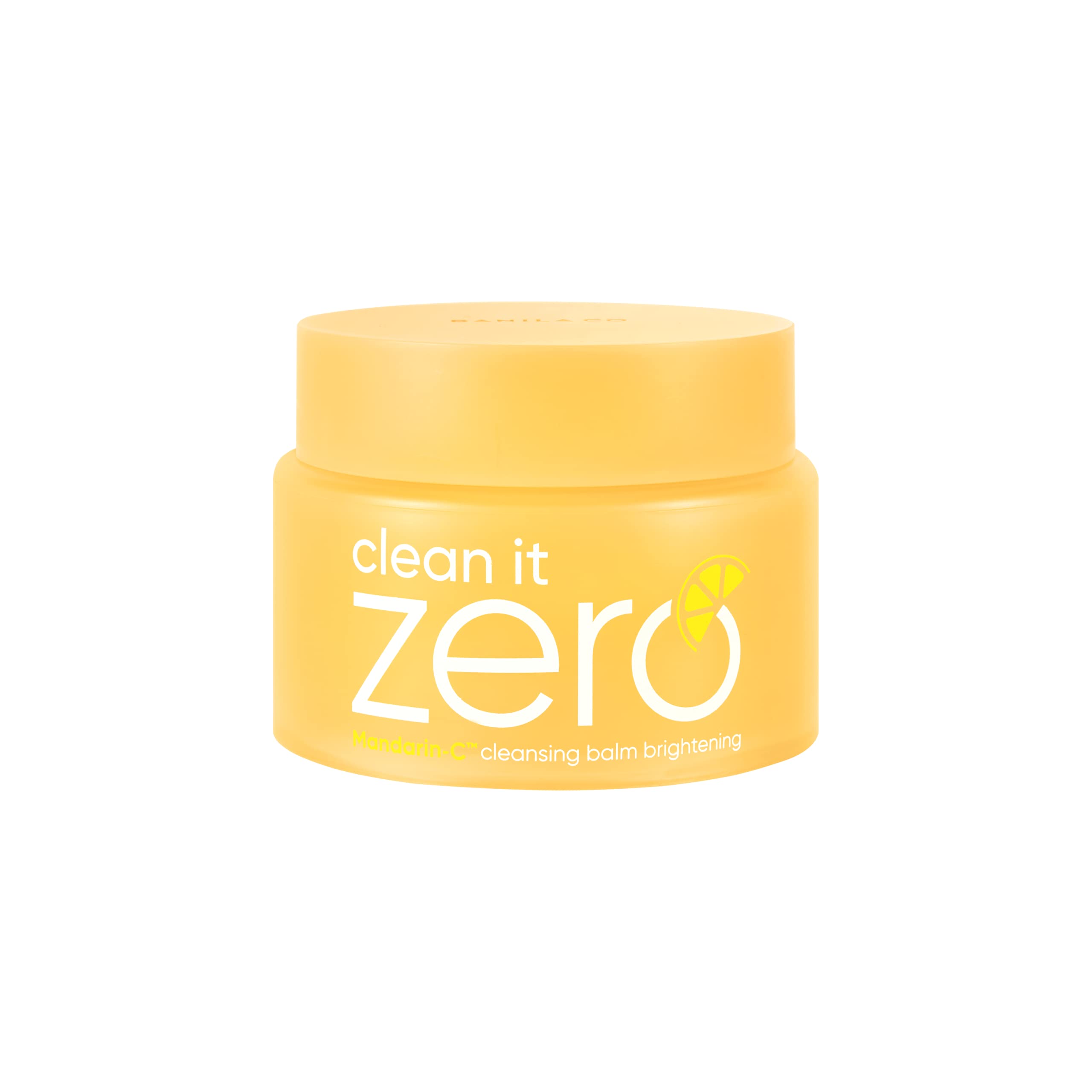 BANILA CO Clean it Zero Mandarin-C Cleansing Balm Brightening - Refreshing Makeup Remover with Vitamin C & Citrus Extracts, Korean Skincare for Glowing Complexion,Made to Brighten Dull Skin Types - 100ml/3.38 fl oz