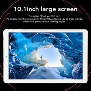 Tablet PC, 6GB 128GB 10.1 Inch Tablet Blue Front 5MP Rear 13MP for Drawing for 11.0 (US Plug)