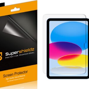 Supershieldz (3 Pack) Anti-Glare (Matte) Screen Protector Designed for New iPad 10th Generation 10.9 inch (2022)